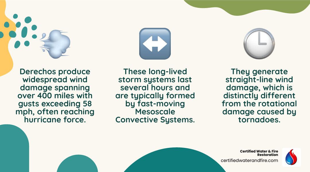 difference between derecho and tornado